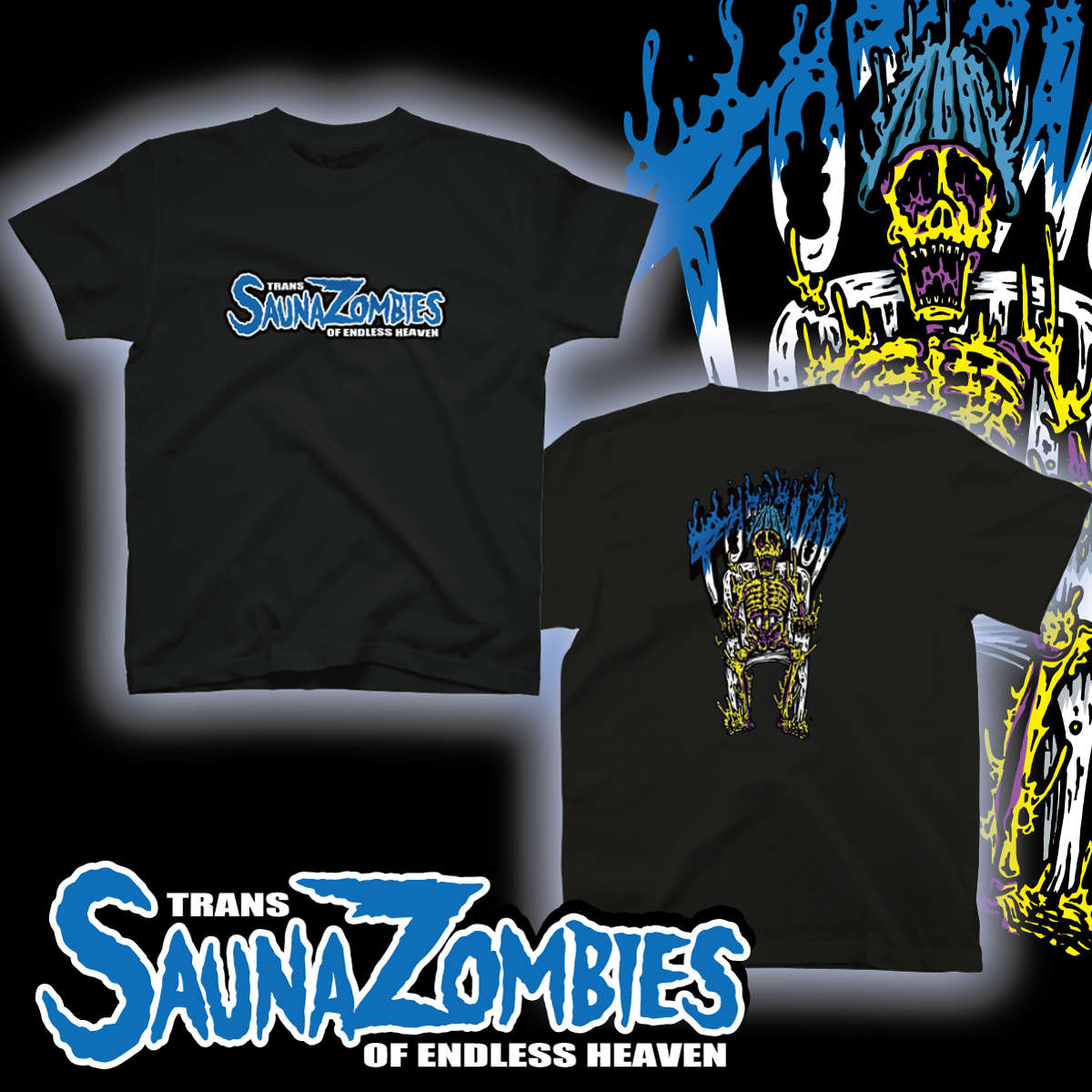 SAUNAZOMBIES - FAMOUS LOGO & TOTONOI SKELETON T - SaunaGoodsStreet